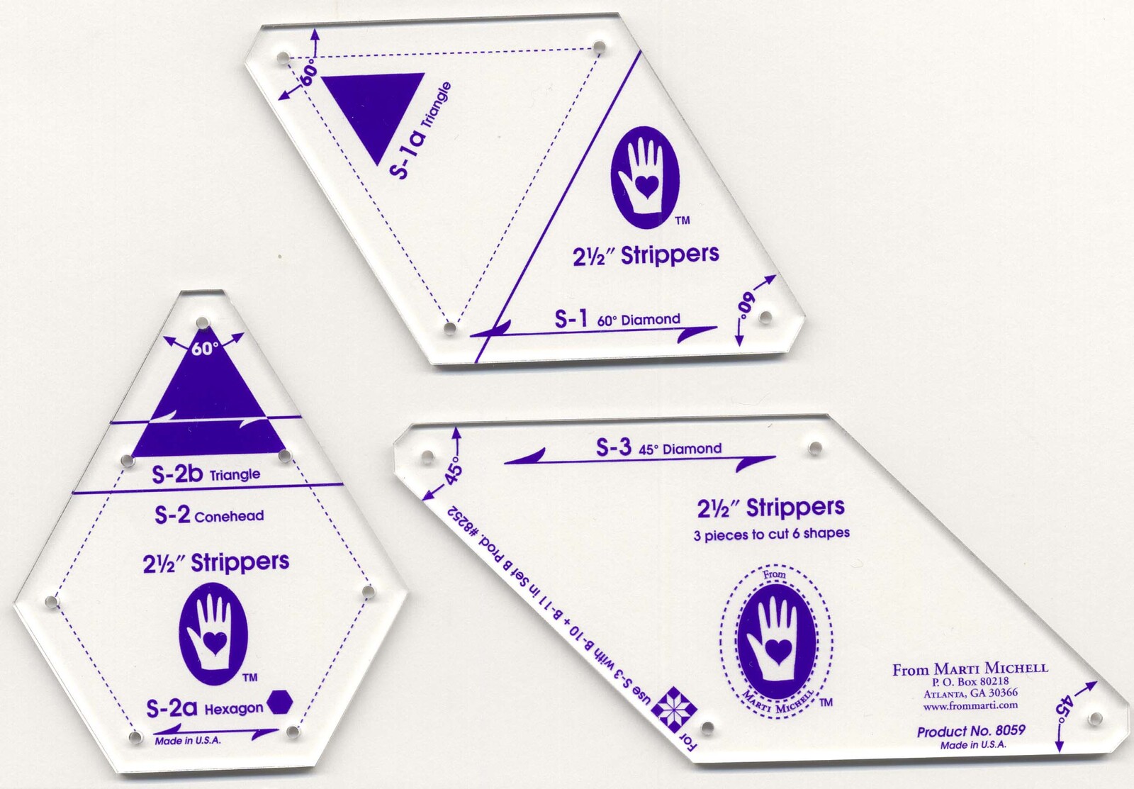 Marti Michell 2 1 2in Stripper Templates Marti Michell 2 1 2in Stripper Templates
