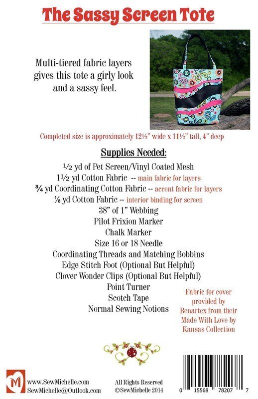 Sassy Screen Tote Bag Pattern