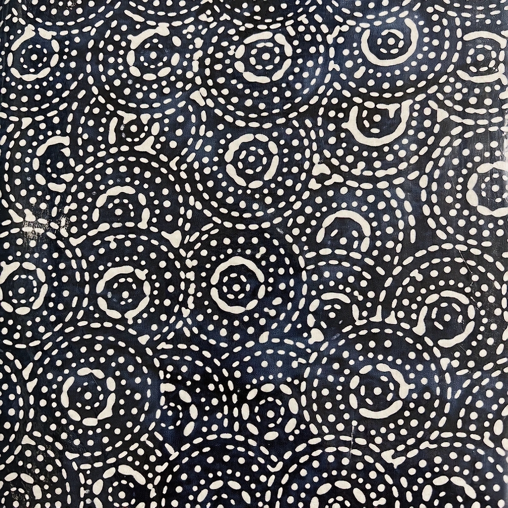 Batik Dots & Dashes - Blue 1156 - Batik Australia