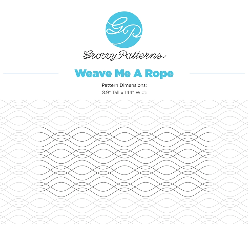 Weave Me A Rope Pantograph | 12ft Edge-to-Edge Longarm Quilting Pattern