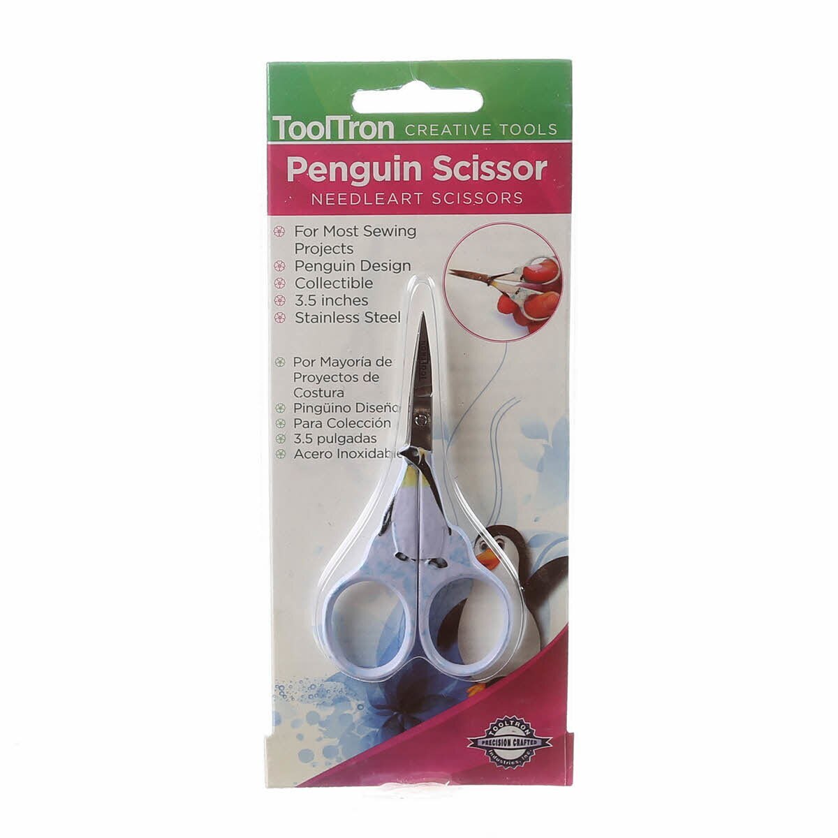 Penguin Embroidery Scissor 3 1/2 in