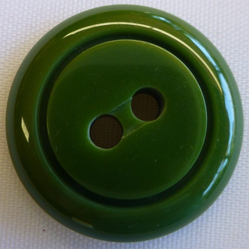 Plastic Green Round Button